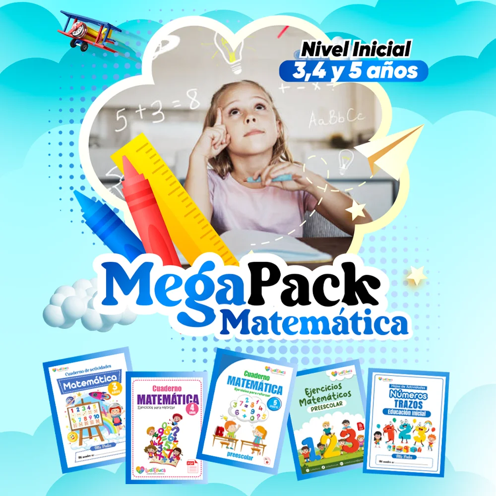 Megapack de Matemáticas - 1 a 5 años - Ludieduca Kids